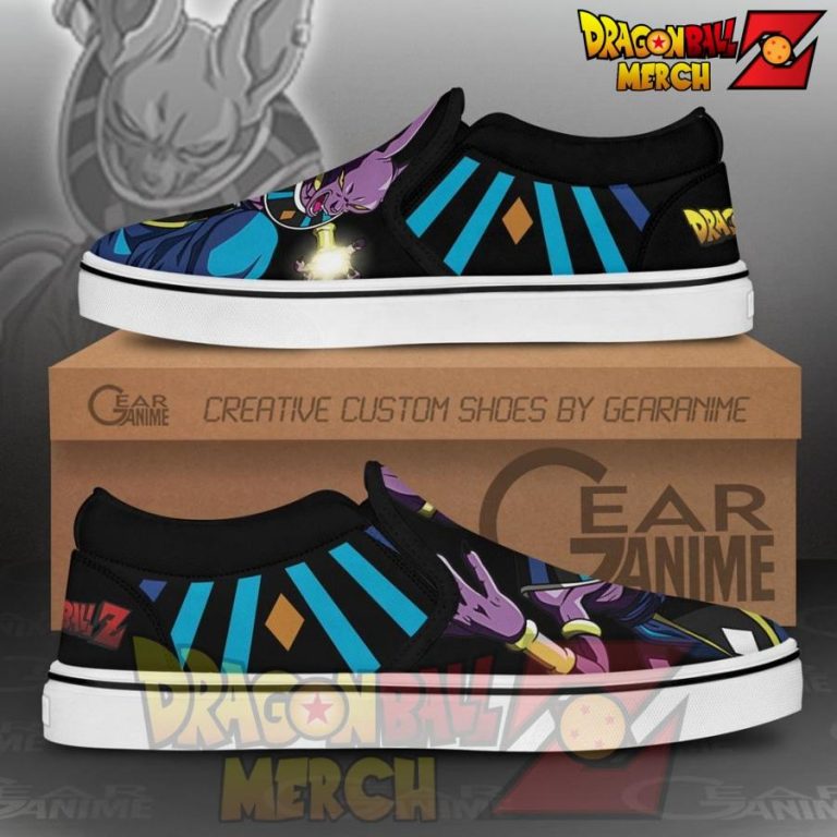 Beerus Custom Slip-on Shoes - Dragon Ball Z Store