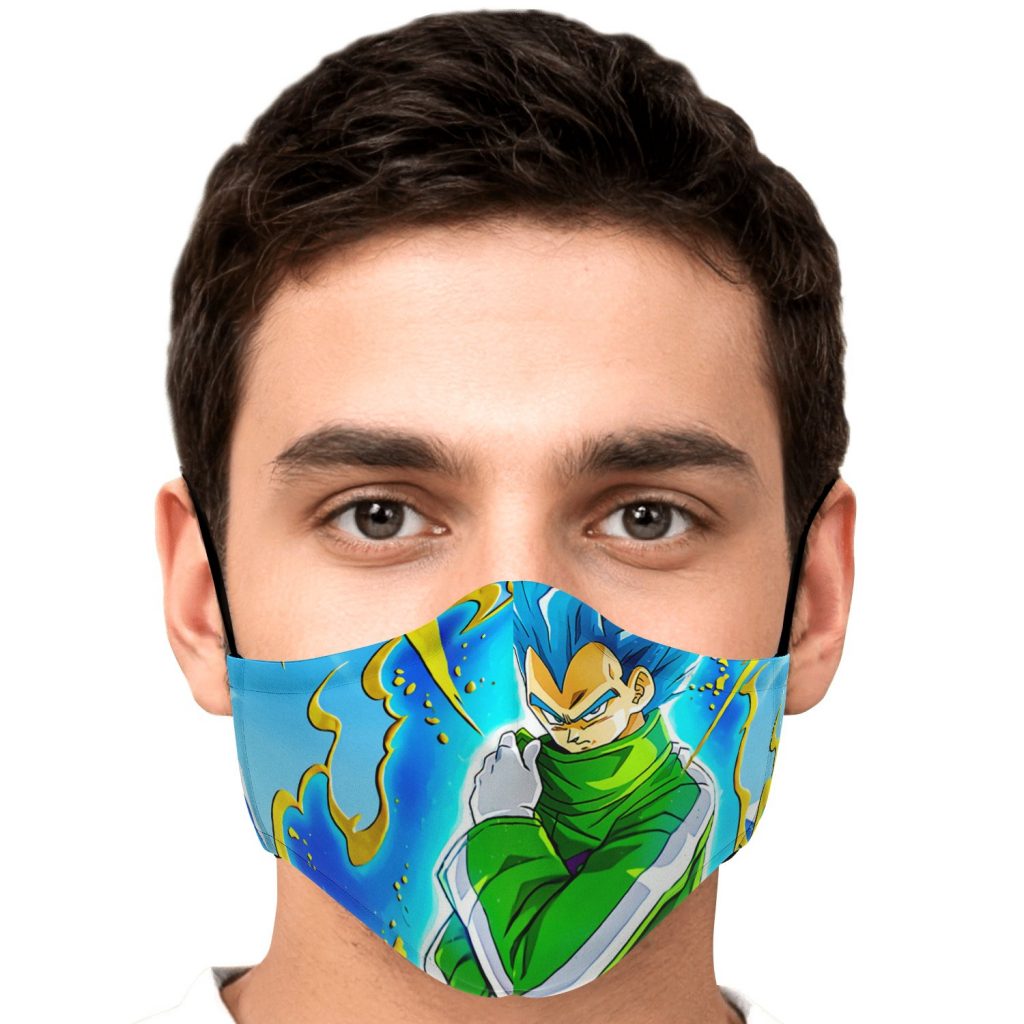 Vegeta Blue Face Mask 3D Design - Dragon Ball Z Store