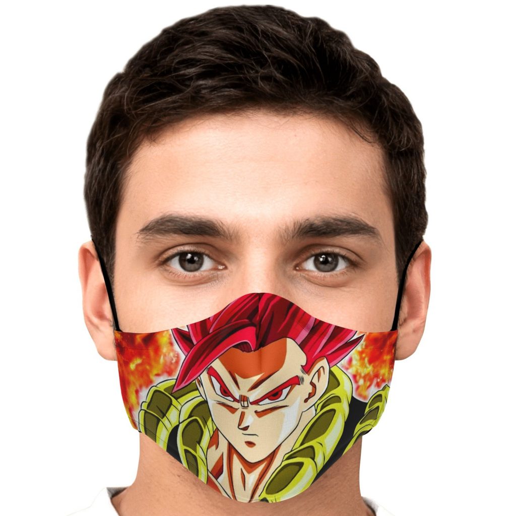 Gogeta God Face Mask 3D Design - Dragon Ball Z Store