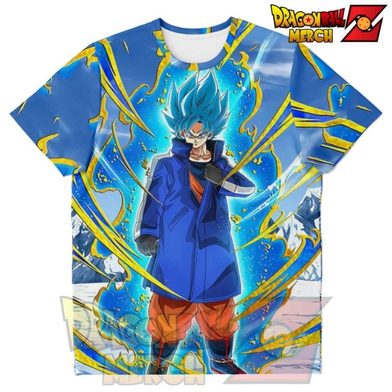 Goku Blue T-Shirt New Design No.1 - Dragon Ball Z Store