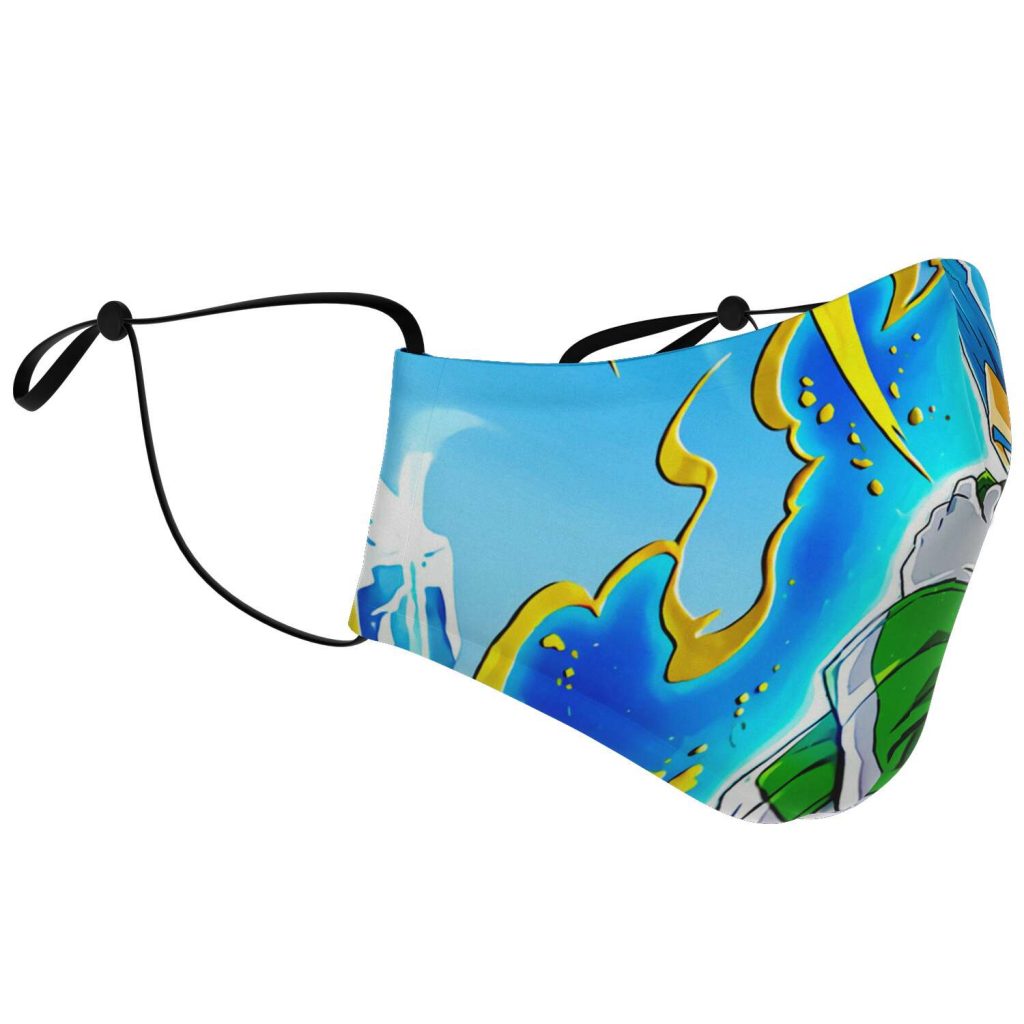 Vegeta Blue Face Mask 3D Design - Dragon Ball Z Store