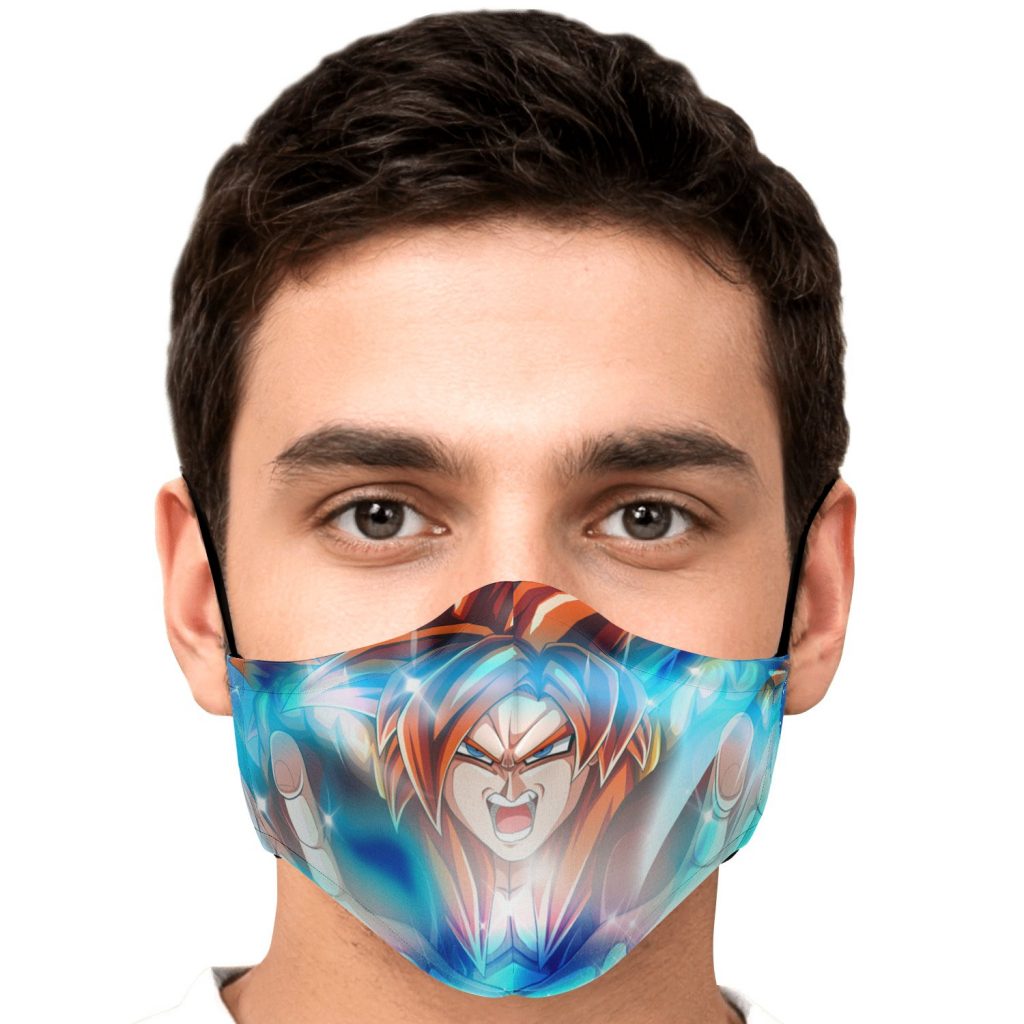 Goku Super Saiyan 4 Face Mask 3D Design - Dragon Ball Z Store