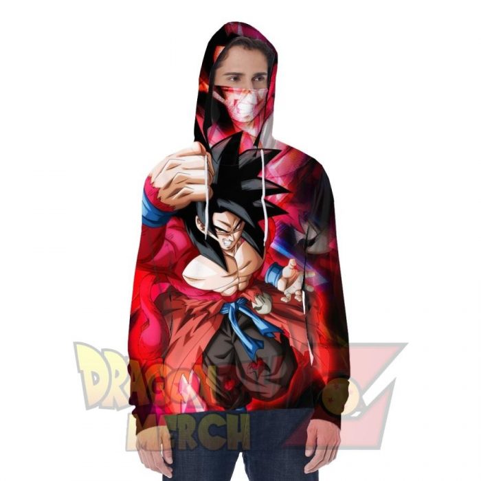 Goku SSJ4 Hoodie With Face Mask - Dragon Ball Z Store