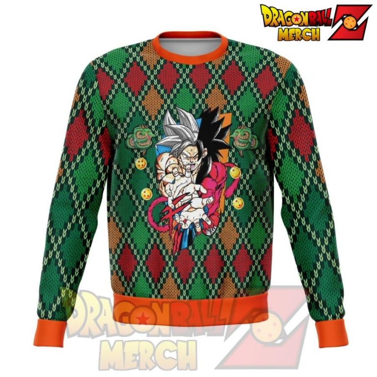 SSJ4 Goku Premium Ugly Christmas Sweater - Dragon Ball Z Store