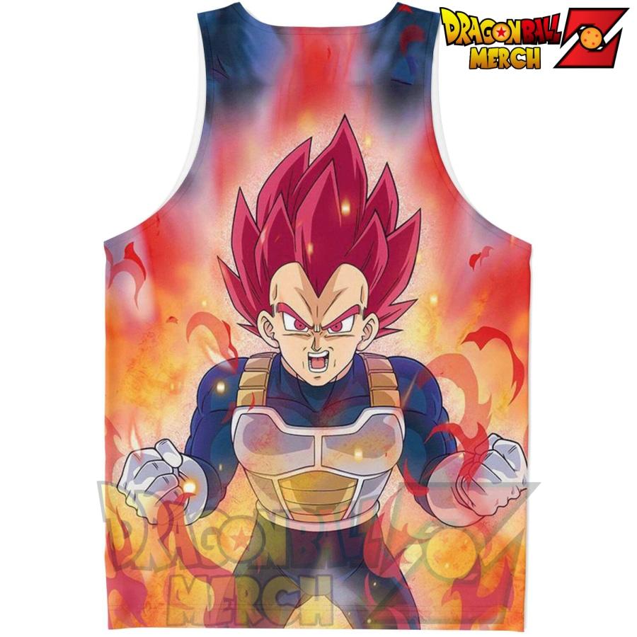 Vegeta God 3D Tank Top - Dragon Ball Z Merch