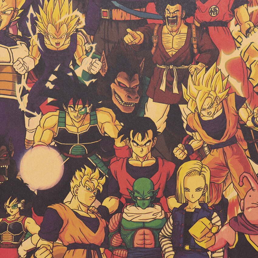2021 DBZ Anime All Characters Poster - Dragon Ball Z Store