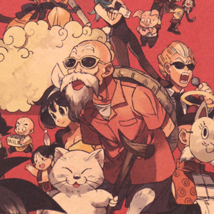 Dragon Ball Z Classic Retro Poster - Dragon Ball Z Store