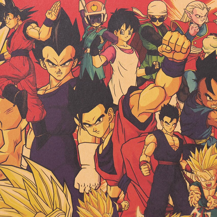 2021 DBZ Anime All Characters Poster - Dragon Ball Z Store