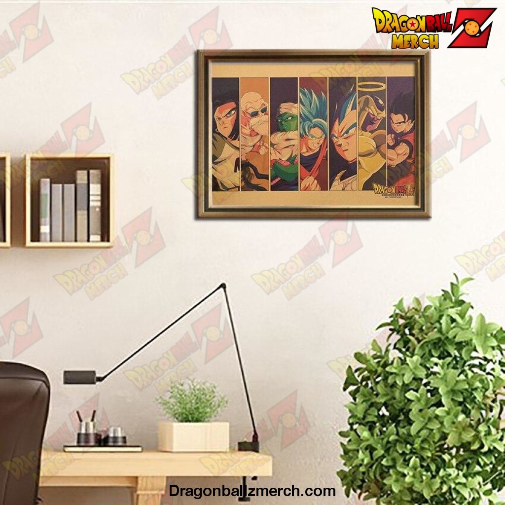 Dragon Ball Z Character Classic Kraft Paper Poster - Dragon Ball Z Store