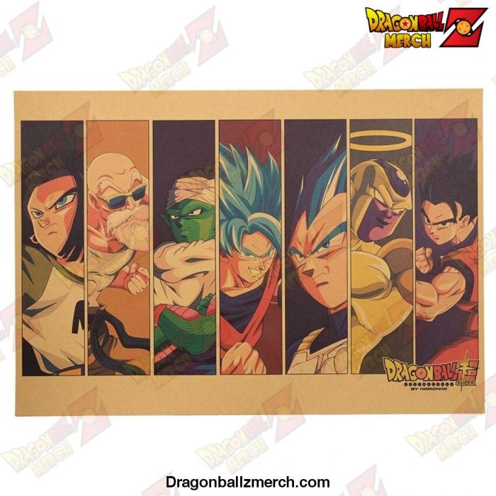 Dragon Ball Z Character Classic Kraft Paper Poster - Dragon Ball Z Store