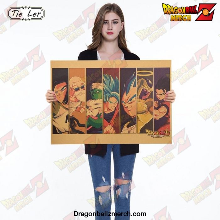 Dragon Ball Z Character Classic Kraft Paper Poster - Dragon Ball Z Store