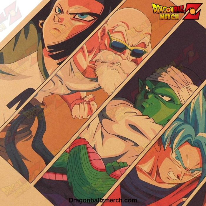 Dragon Ball Z Character Classic Kraft Paper Poster - Dragon Ball Z Store