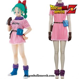 New Bulma Cosplay Costume Pink Dress - Dragon Ball Z Store