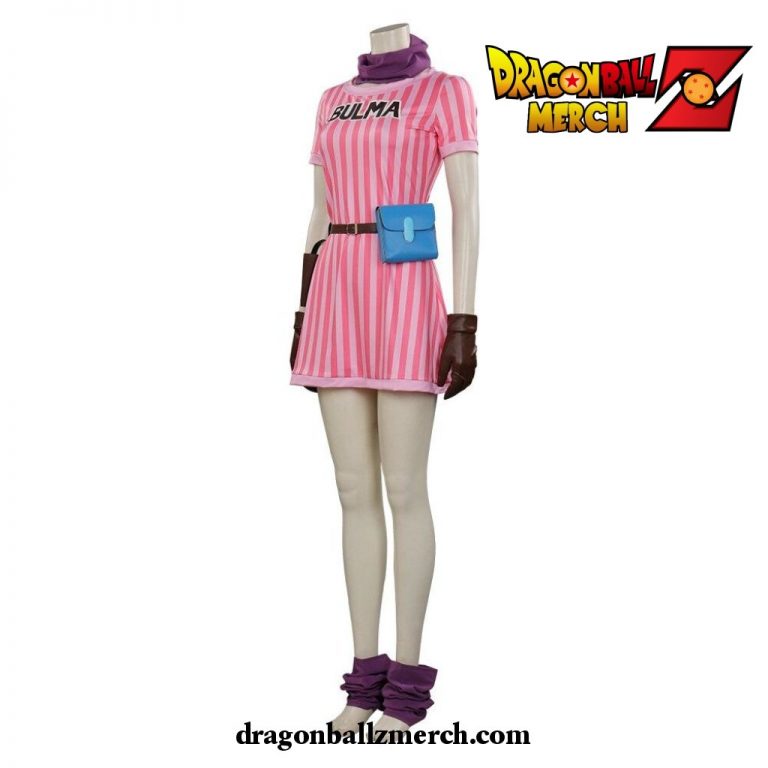 New Bulma Cosplay Costume Pink Dress - Dragon Ball Z Store