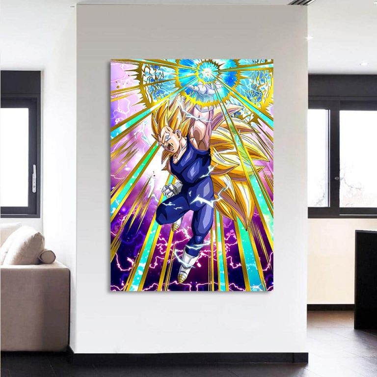 DBZ Majin Vegeta Ki Blast Skill Dope Design 1Pc Canvas Print - Dragon ...